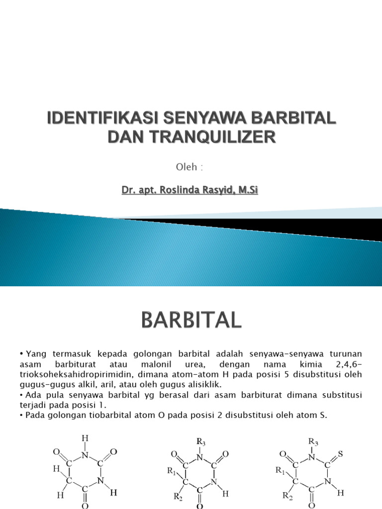 Struktur dan Sintesis Senyawa Barbital | PDF