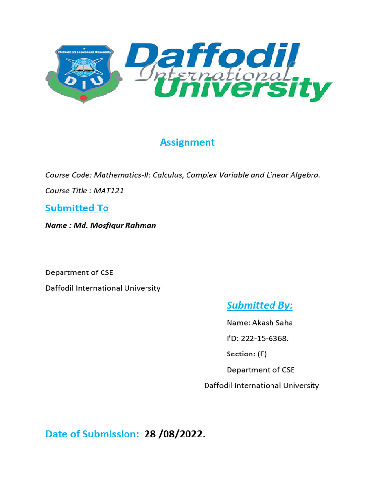 Math Assignment 1 | PDF