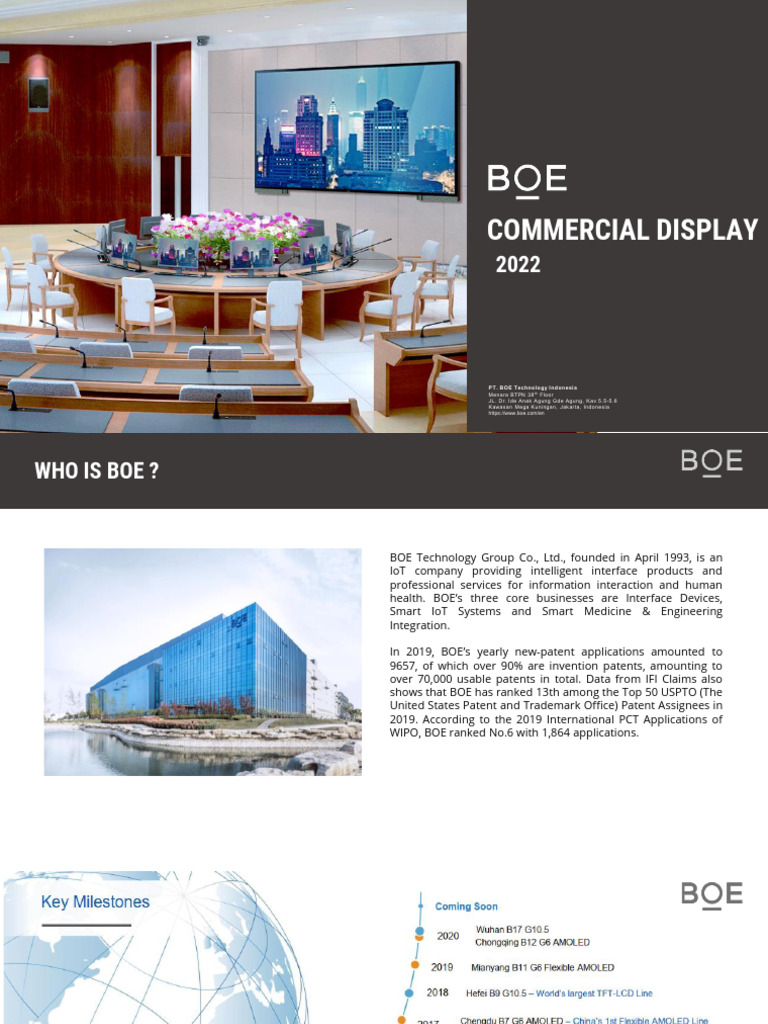 BOE Technology: Leading Display Solutions | PDF | Computer Monitor ...