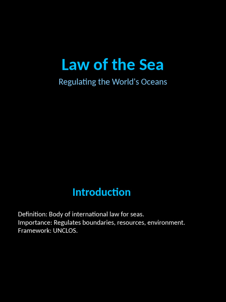 Law of The Sea Full Background | PDF