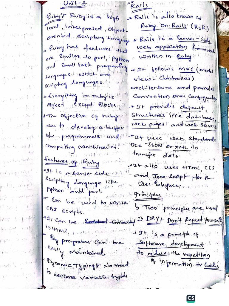 Scripting Language Unit 1 | PDF