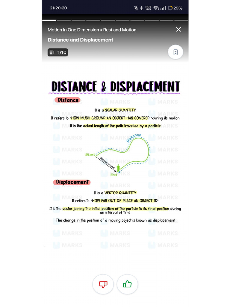Motion in 1D | PDF