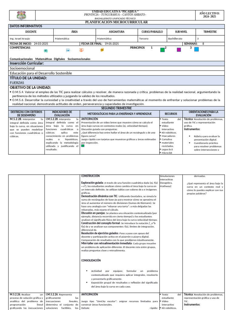 Mate 3 | PDF | Evaluación | Integral