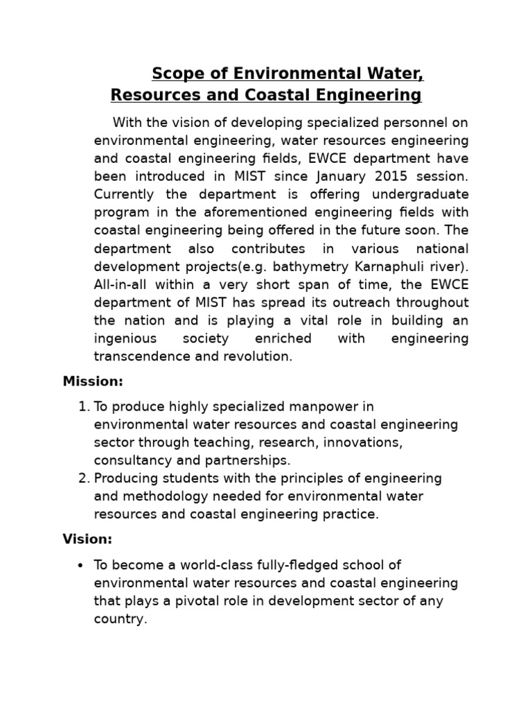 Scope of Environmental Water | PDF | Hydrology | Water Resources