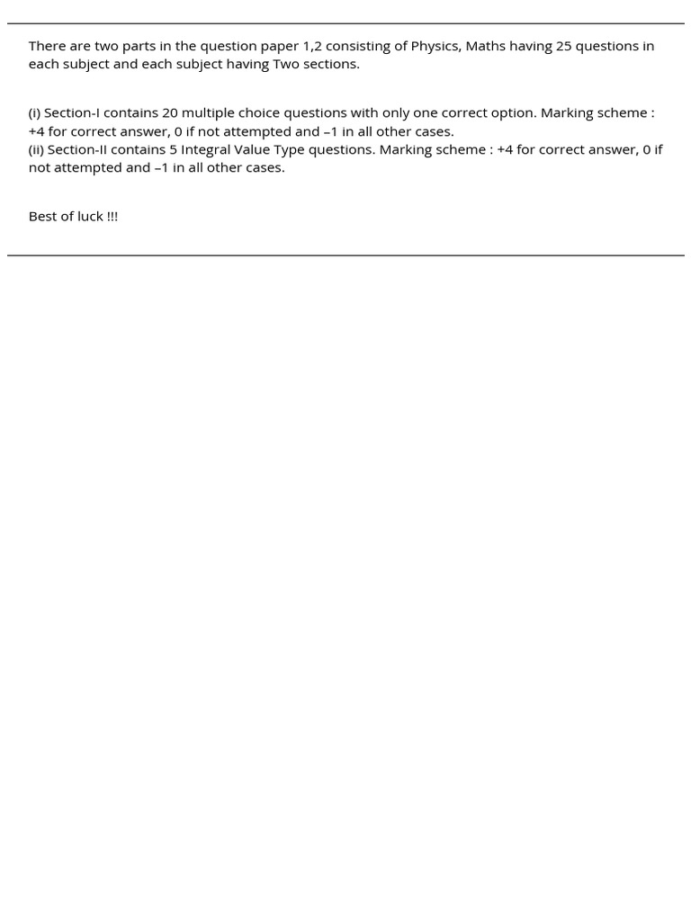 WPT 3 JEE (Practice Paper) | PDF | Acceleration | Velocity