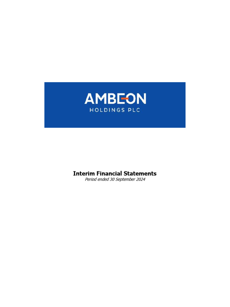 Ambeon Holdings PLC and Its Subsidiaries | PDF | Equity (Finance ...