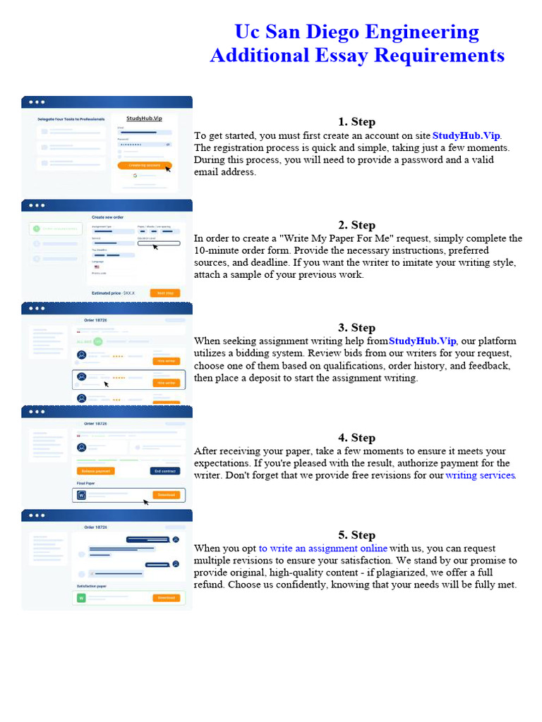 Uc San Diego Engineering Additional Essay Requirements | PDF ...