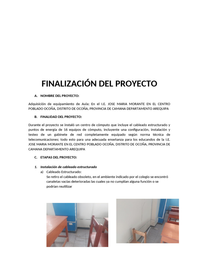 Finalizacion Del Proyecto-2 - 1 | PDF | Bienes manufacturados | Informática
