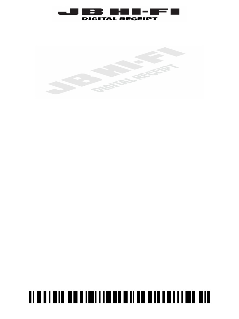 JBHiFi Receipt Yyxgwxv | PDF