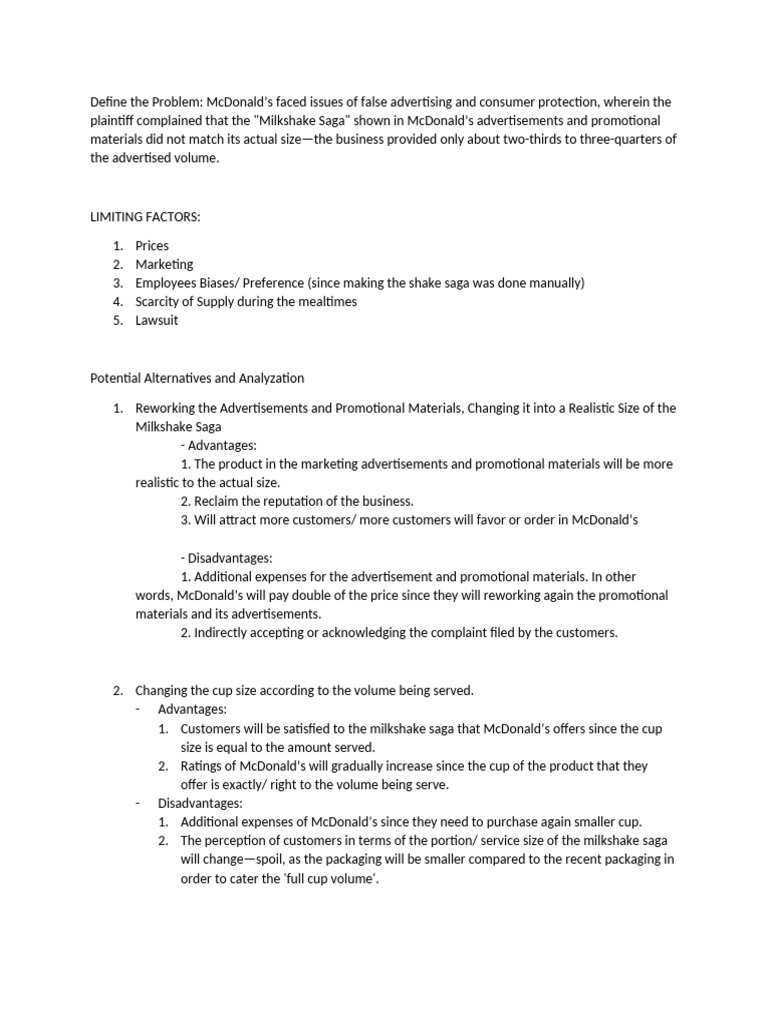 Man Reco | PDF | Mc Donald's | Customer