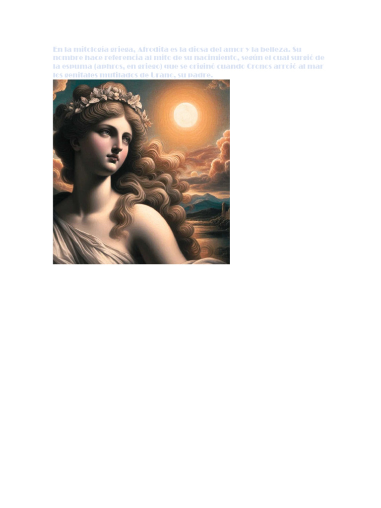 Mito de Afrodita | PDF