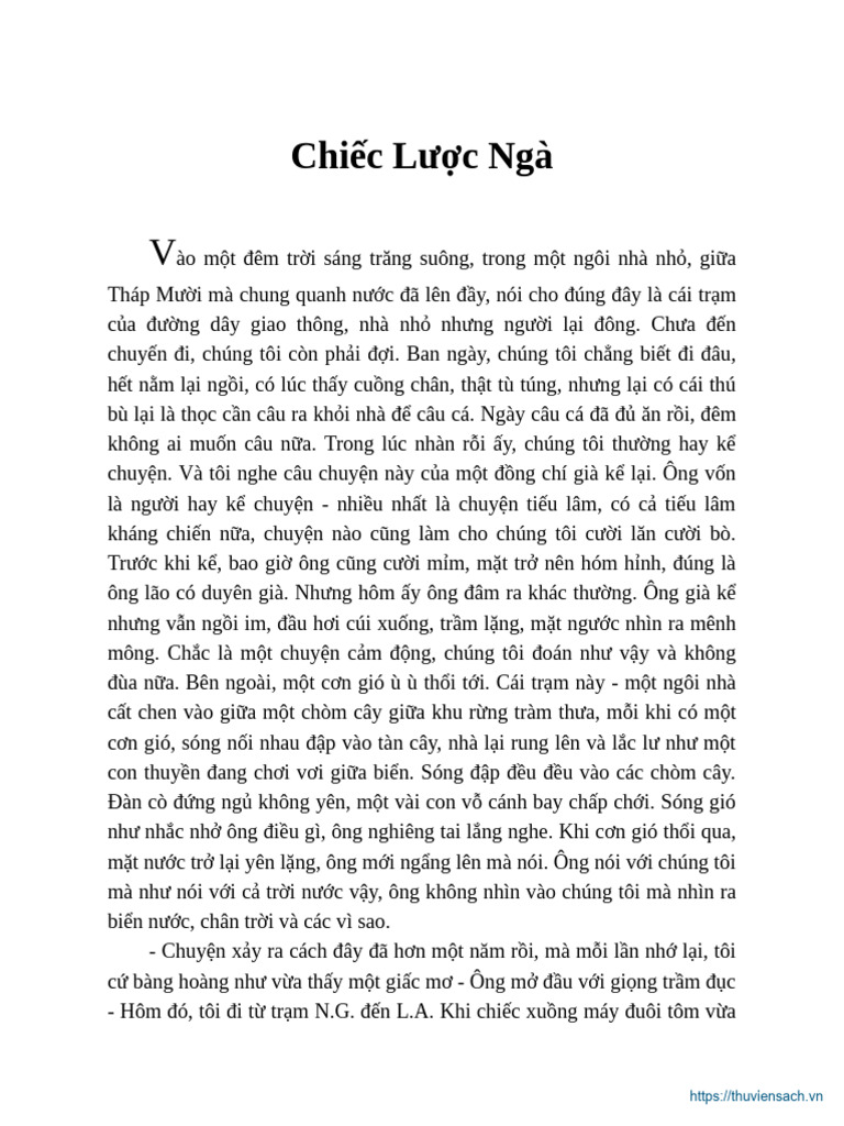 8729 Chiec Luoc Nga Thuviensach - VN | PDF
