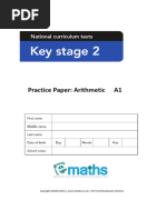 Y4 Arithmetic Full Test 1 | PDF | Mathematics