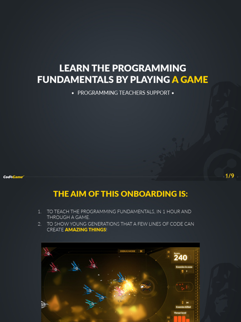 CodinGame for Teachers Onboarding Lesson 2 (1) | PDF | Computer Programming | Software Engineering