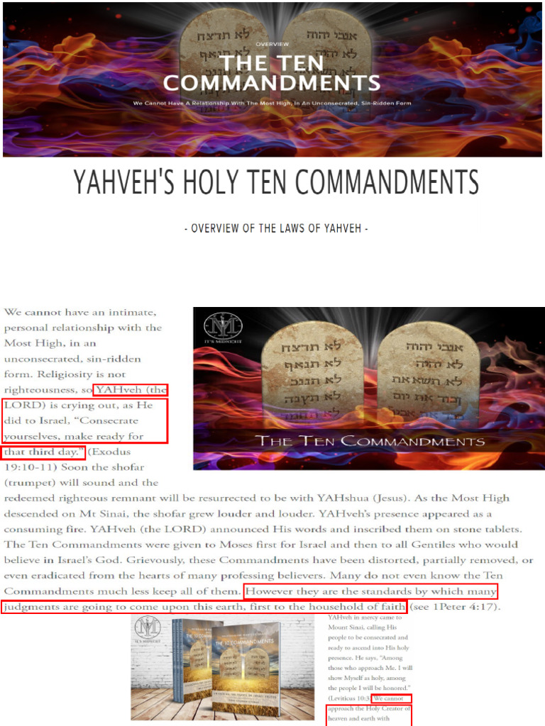 The Ten Commandments | PDF