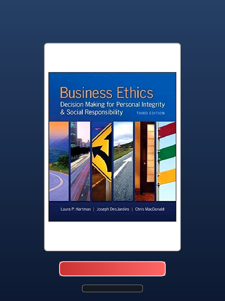 Business Ethics Decision Making For Personal Integrity Social ...