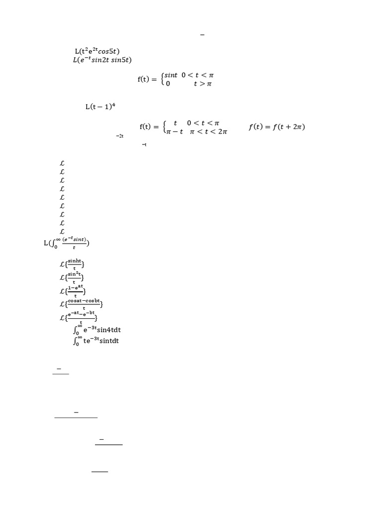 Assignment - 1 Integral Transforms | PDF | Fourier Transform | Mathematical Objects