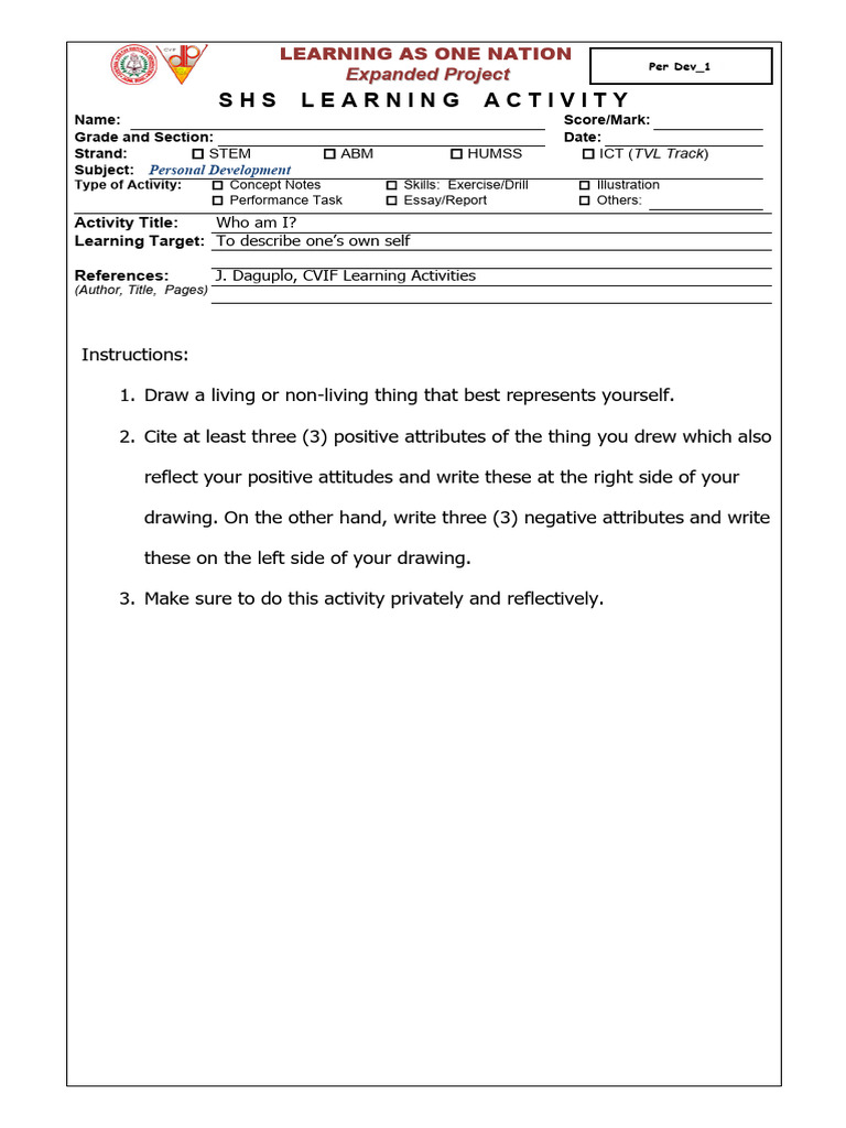 Per Dev LAS 1 Who Am I | PDF