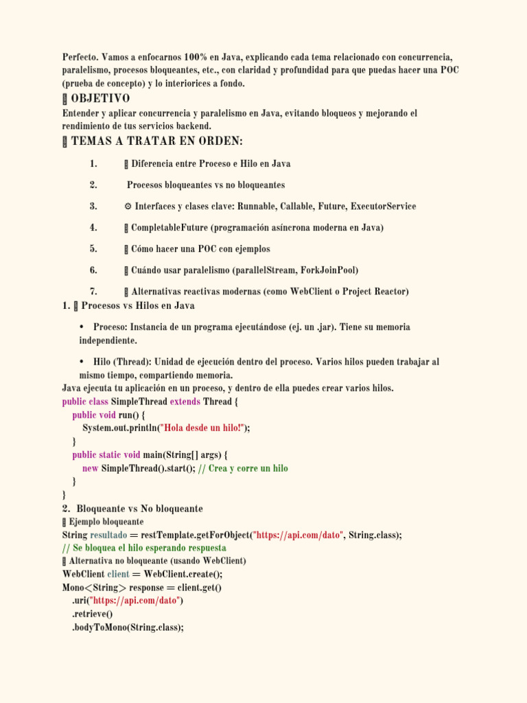 Acercameinto A Procesos e Hilos | PDF | Hilo (Computación) | Java (lenguaje de programación)