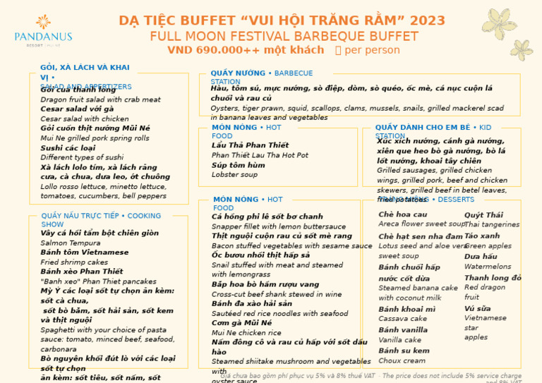 Buffet Menus TA | PDF