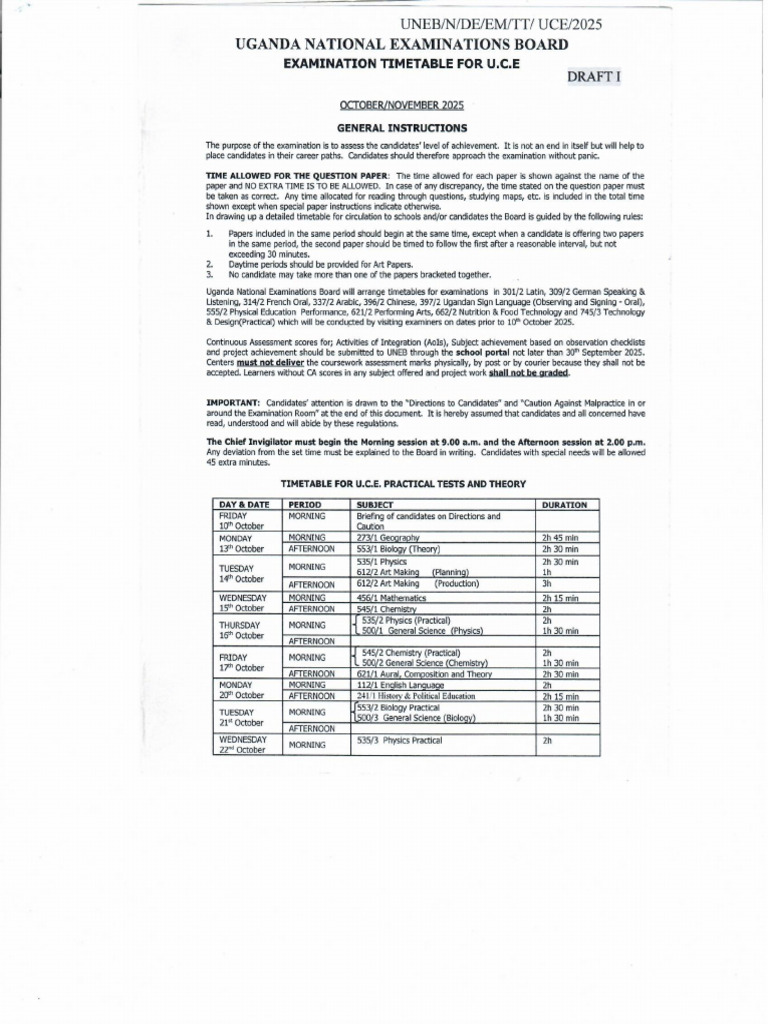 Uce 2025 TT Draft1 | PDF