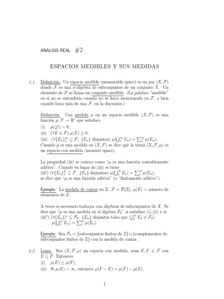 AM3 Unidad 2 | PDF | Teoría de la medida | Matemáticas