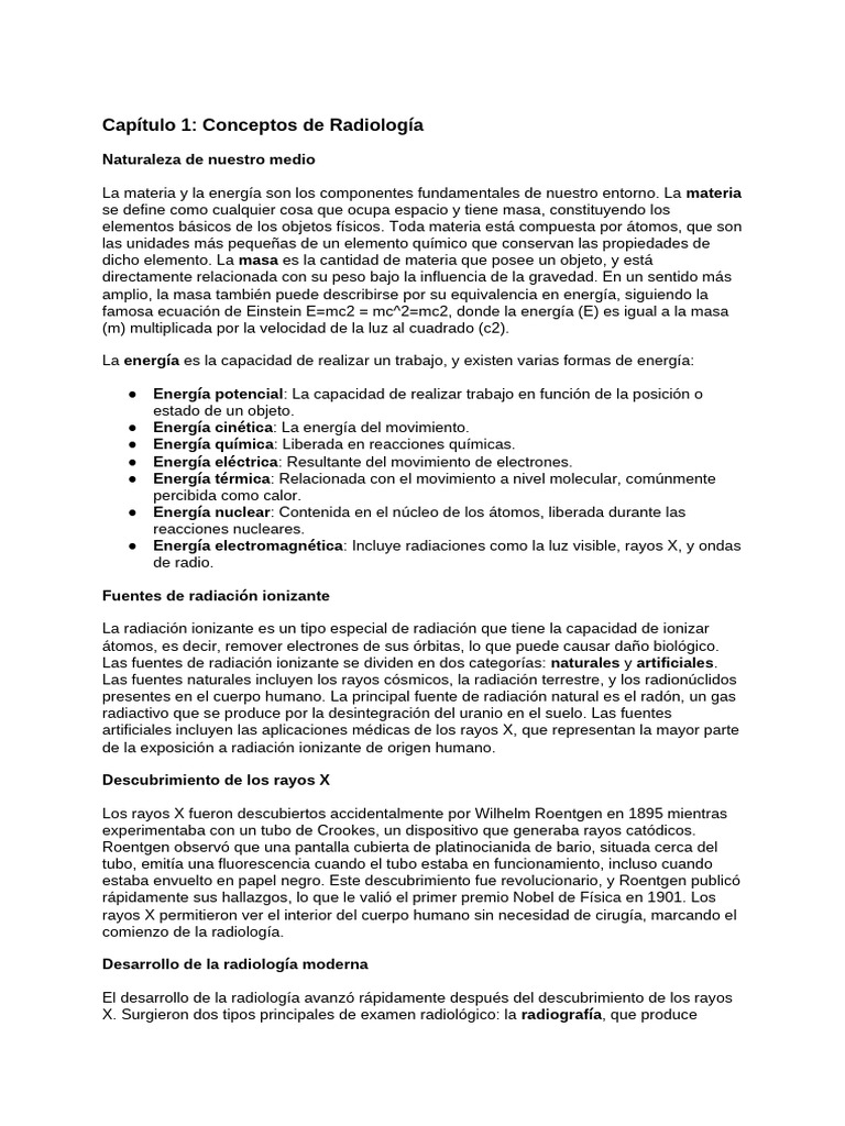 BUSHONG Resumen | PDF | Rayo X | Desintegración radioactiva