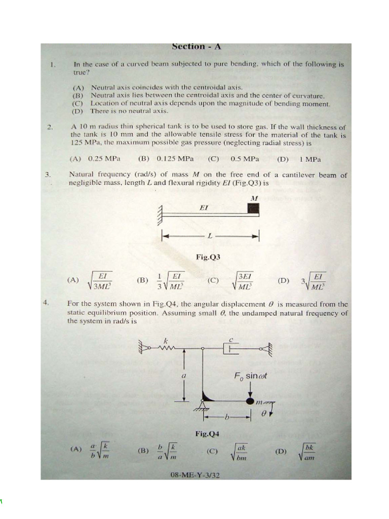 BARC Mechanical Engineering Paper | PDF