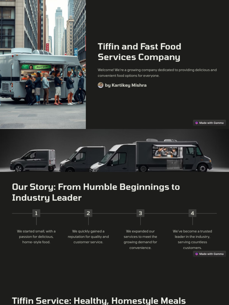 Tiffin and Fast Food Services Overview | PDF | Fast Food | Efficient ...