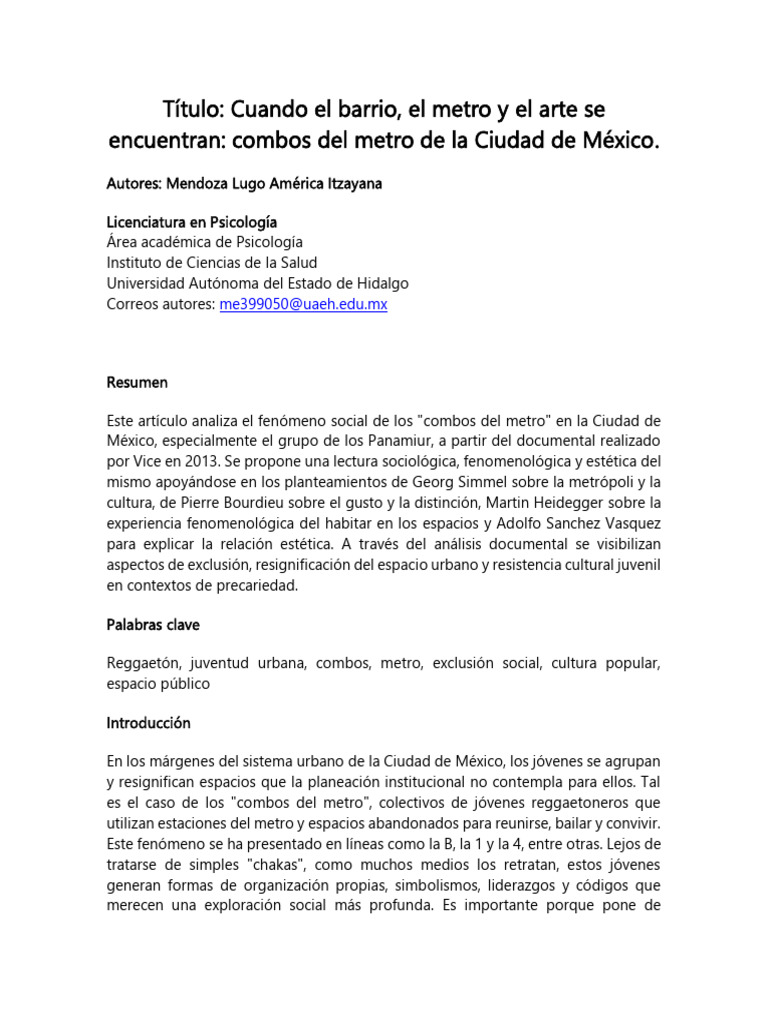 Combos Metro | PDF | Estética | México