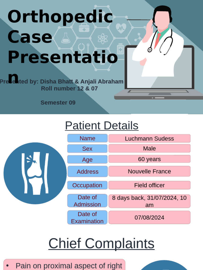 Orthopedic Case: Humerus Fracture | PDF | Hand | Anatomical Terms Of Motion