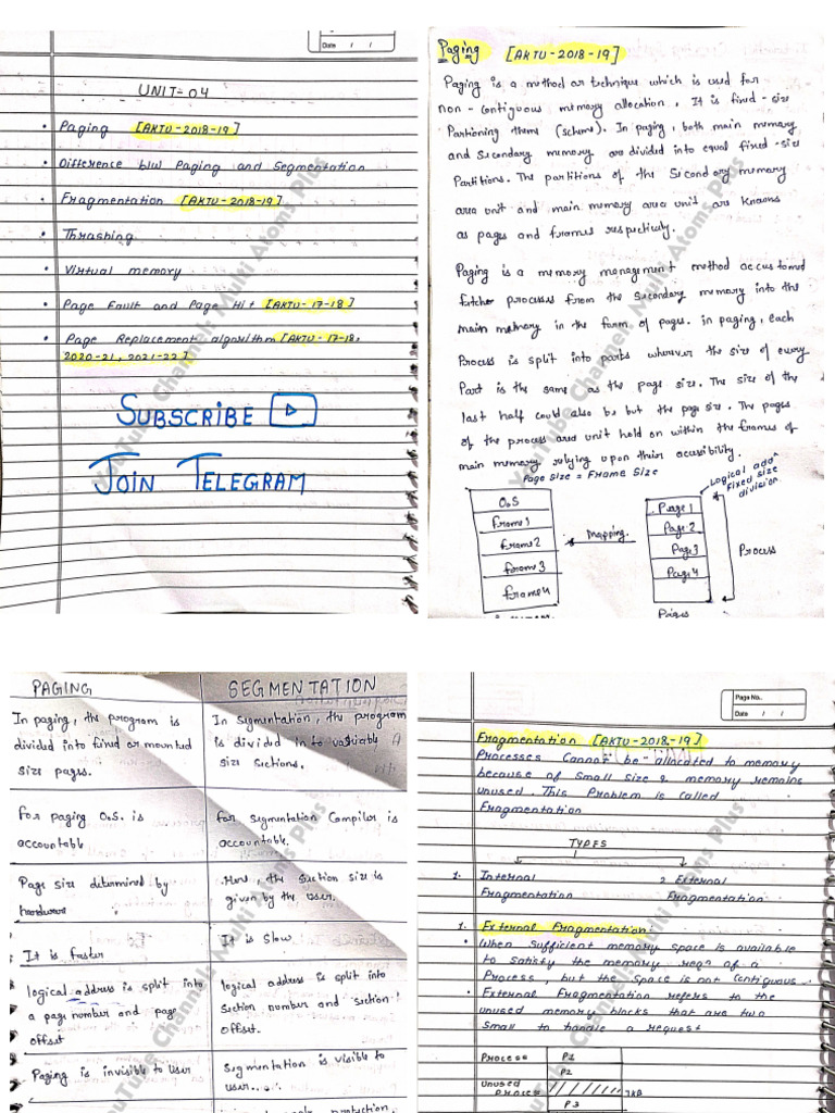 Os Unit 4 Bymultiatoms | PDF | Computing | Software Engineering