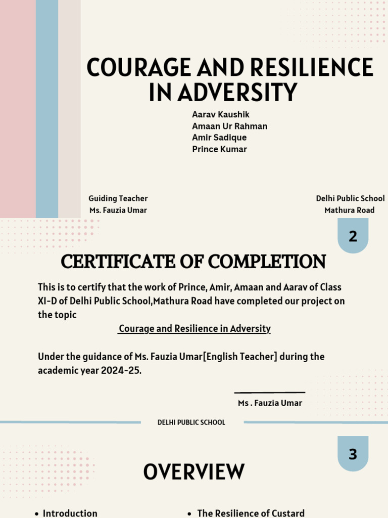 Cultivating Courage and Resilience | PDF | Psychological Resilience ...