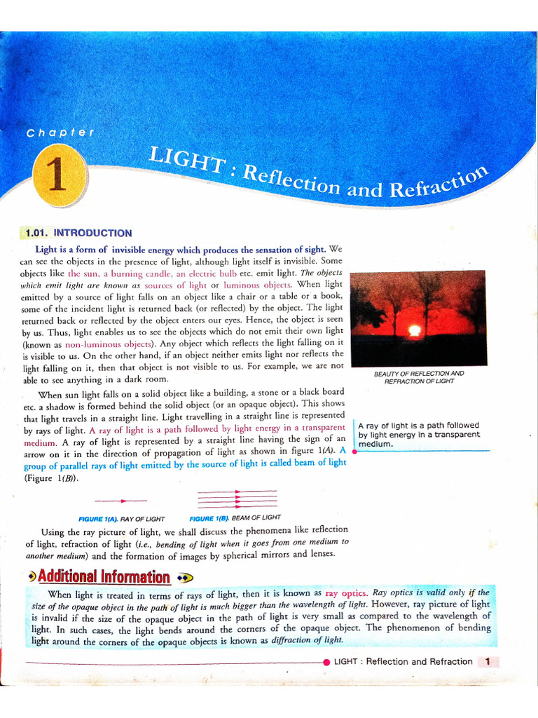 'X' Light Reflection and Refraction by Dinesh Publication (Book ? - Super Simplified Science ...