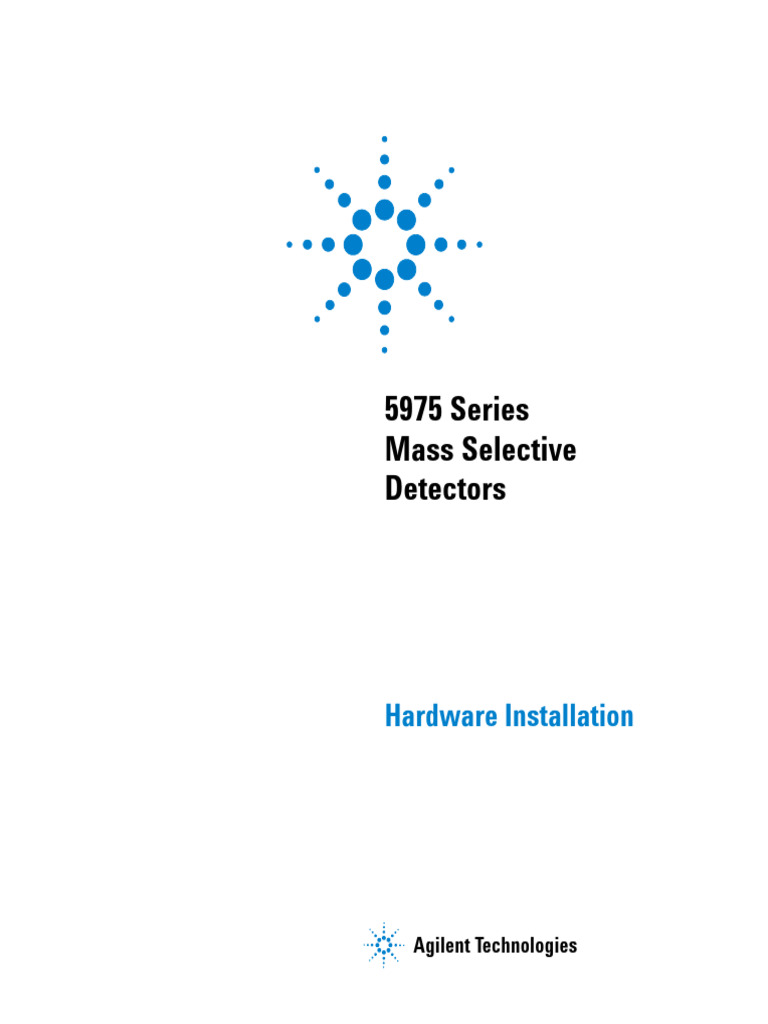 Agilent 5975 Series Installation Guide | PDF | International ...