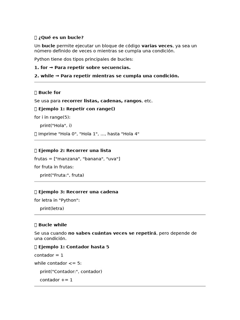Qué Es Un Bucle | PDF