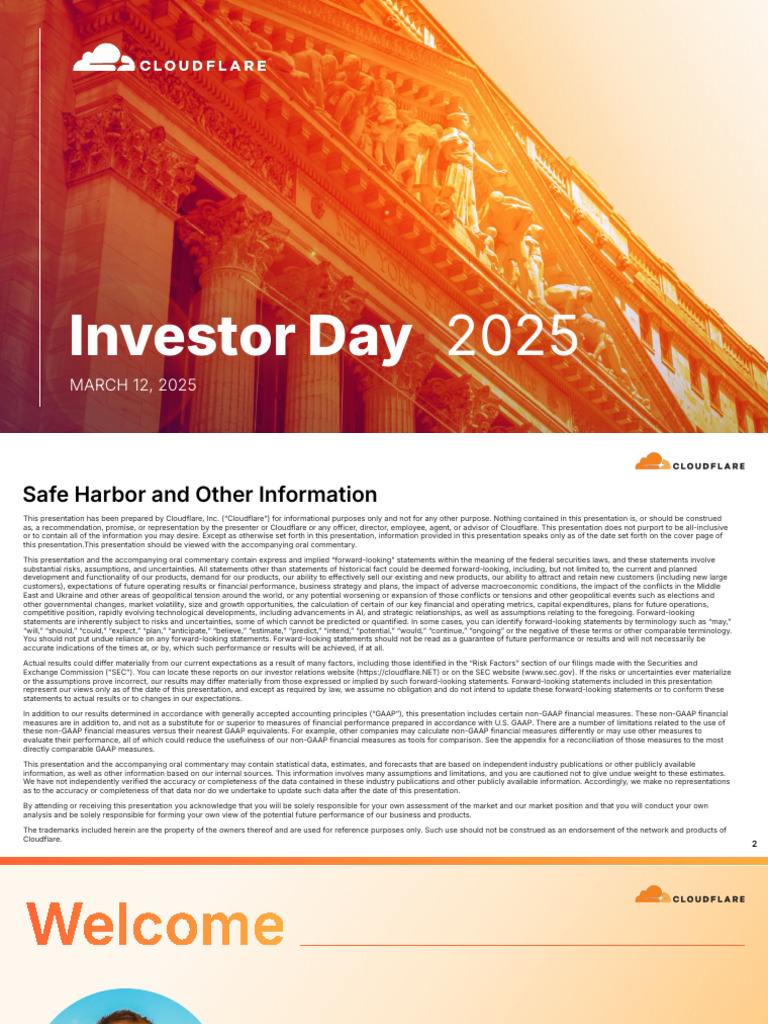 Cloudflare 2025 Investor Day Presentation | PDF | Artificial Intelligence | Intelligence (AI ...