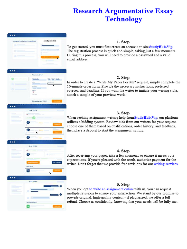 Research Argumentative Essay Technology | PDF | Cognitive Behavioral ...