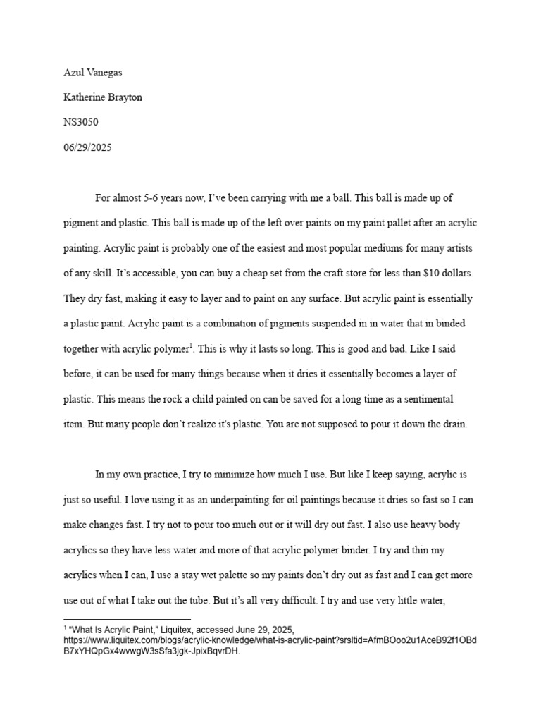 Vanegas - What Would You Do | PDF | Acrylic Paint | Paint