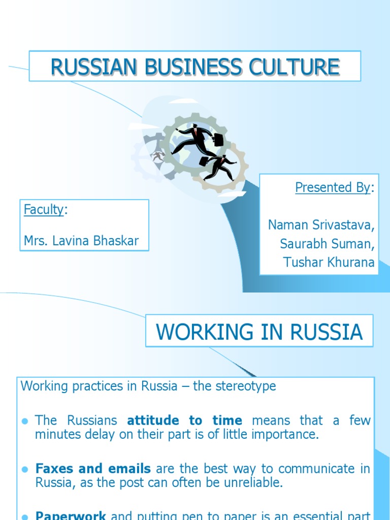 Russian Business Culture | Russia | International Politics
