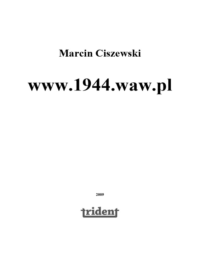 Ciszewski Marcin - Www.1944.Waw - PL | PDF
