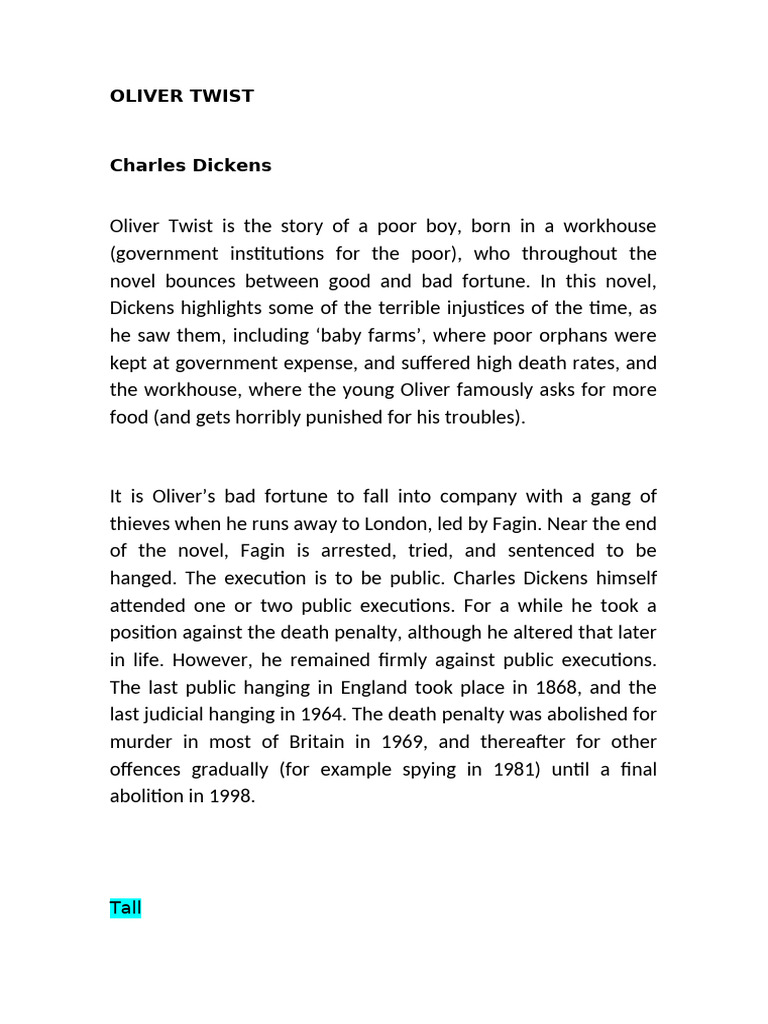 Oliver Twist | PDF