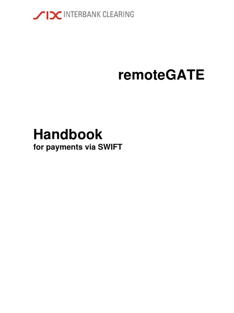 Handbook of SWIFT Payments | PDF | Clearing (Finance) | Payments