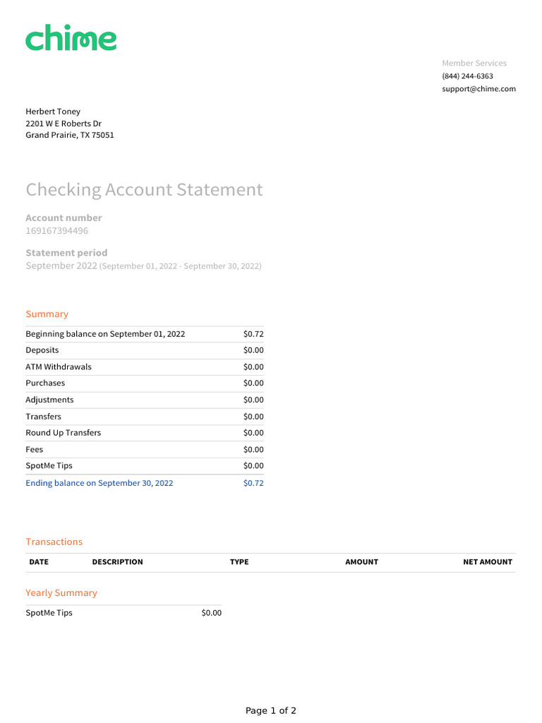 Herbert September 2022 EStatement | PDF