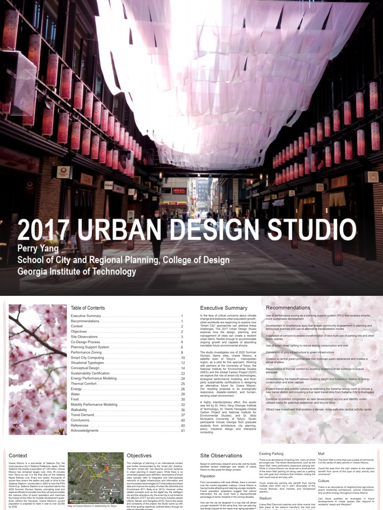 2017 Urban Design Studio | PDF | Energy Conservation | Sustainability