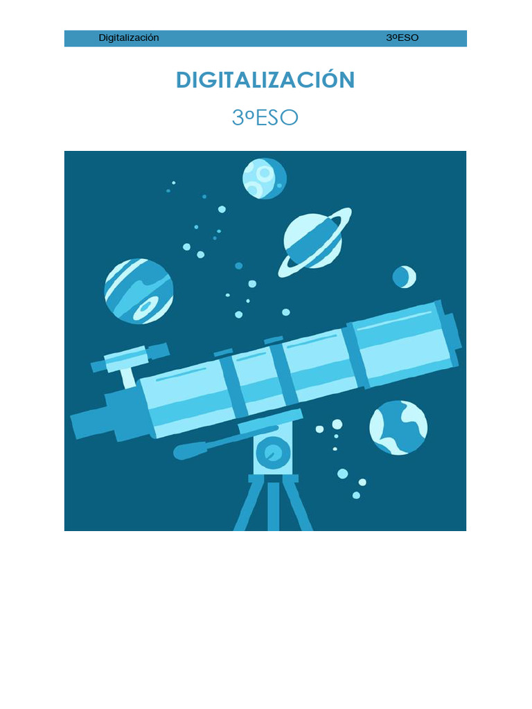 Digitalización, Portada (3ºESO) | PDF
