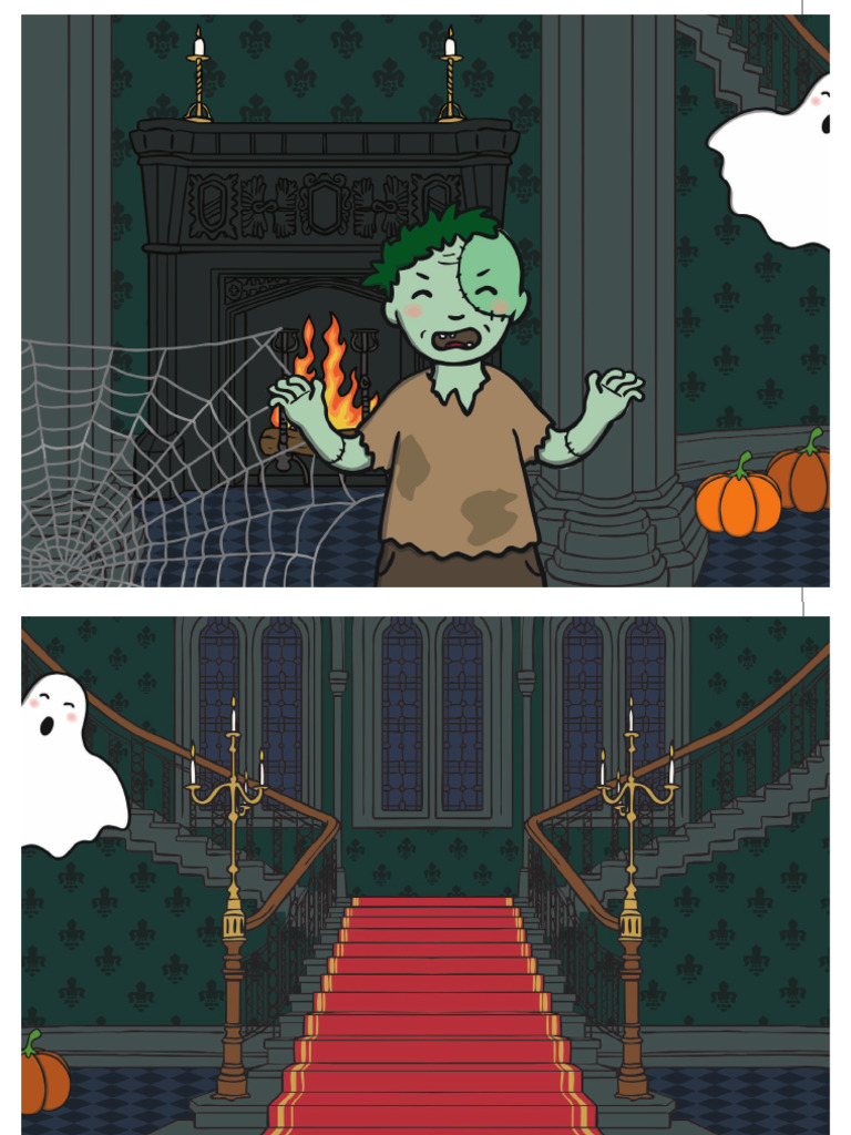 Inside of The Haunted Mansion Background Banner | PDF