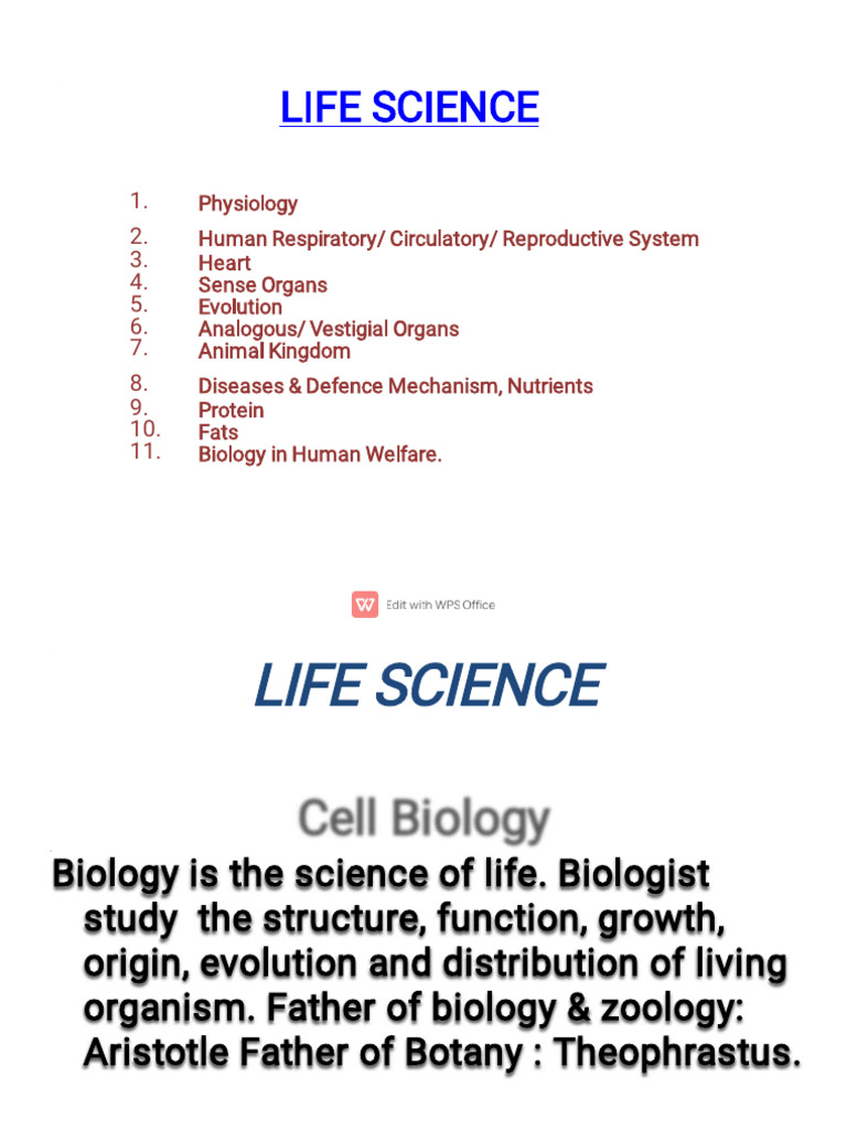 Comprehensive Overview of Life Science | PDF | Heart | Rna