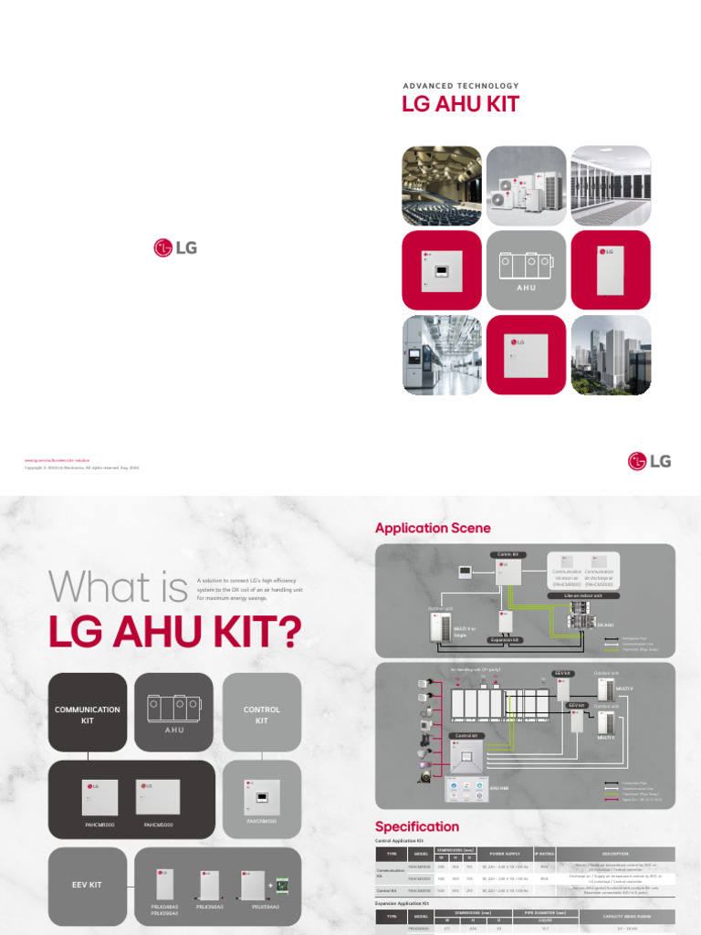 AHU - Brochure Air Conditioning VRV Ac Hvac | PDF | Air Conditioning ...