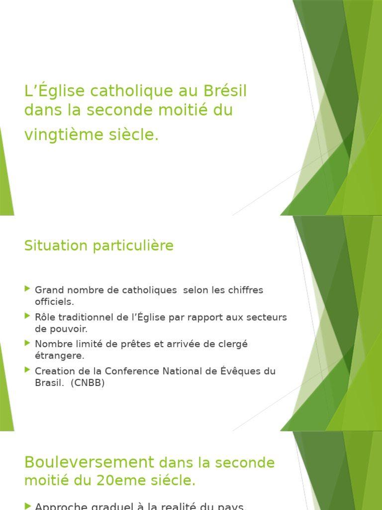 Église catholique et changements au Brésil | PDF | Église catholique